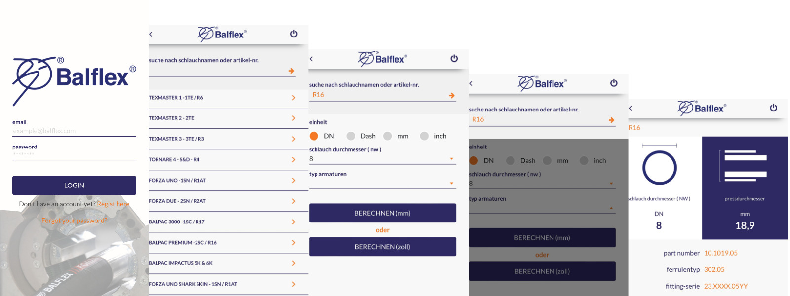 Neue Balflex App – einfach zum passenden Pressmaß - Balflex Germany GmbH